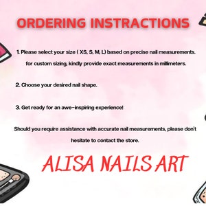 Hand-painted Red Flowers Press on Nails, Summer Colour 3D Floral Nail ...