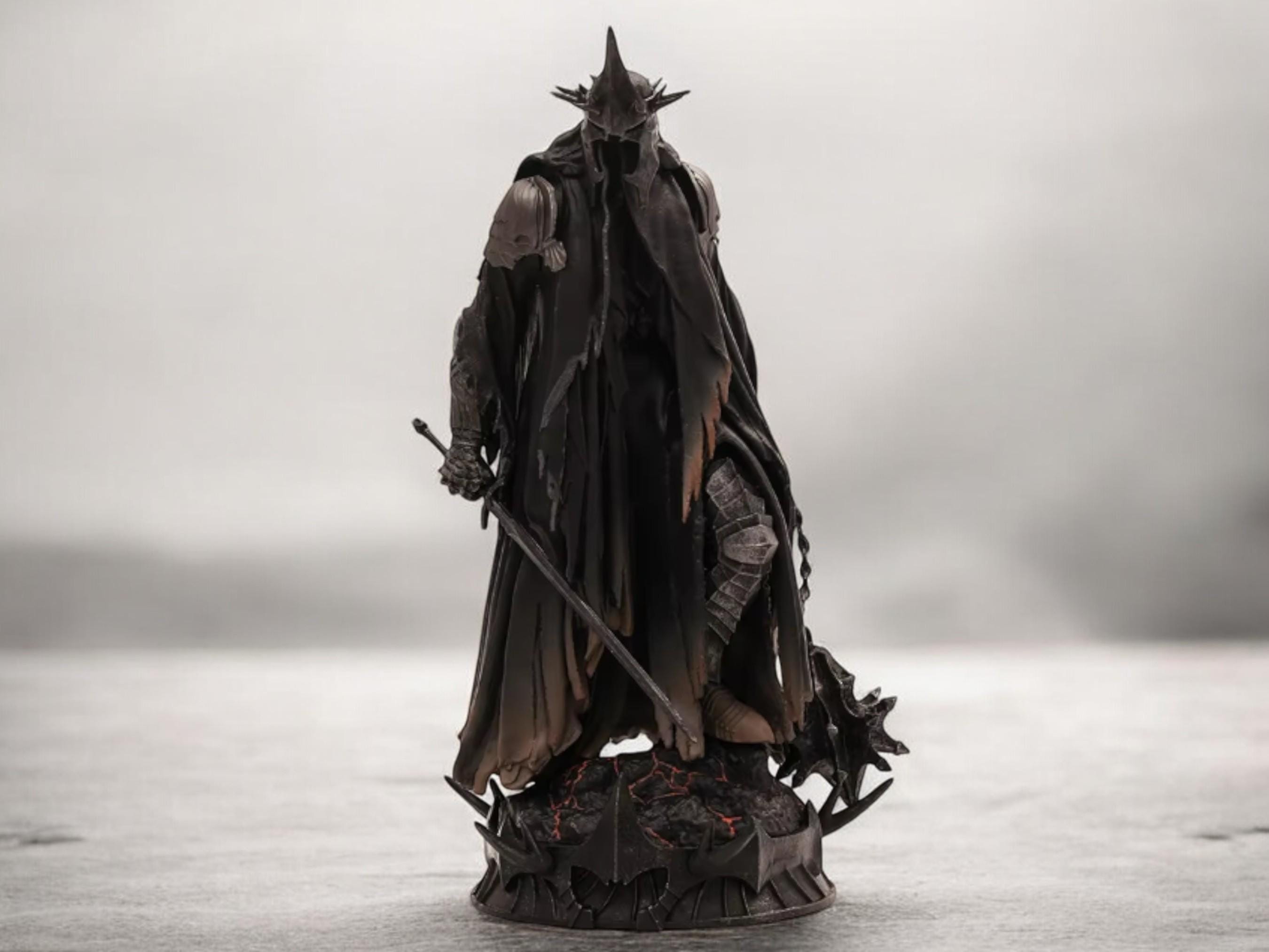 LOTR 26cm Iron Witch King Nazgul Ringwraith Action Figure - Lord of the ...