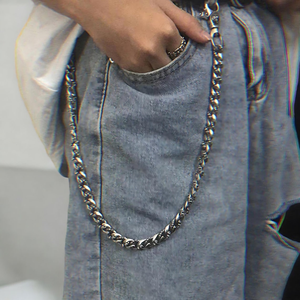 Chrome Hearts Wallet Chain, Retro Cross Punk Style, Hiphop Pants Chain ...