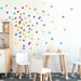 Polka Dots Wall Decal Confetti Wall Decal Rainbow Wall - Etsy