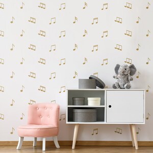Notes Wall Decal, Notes Wall Sticker, Musical Notes Pattern Wall Decal ...