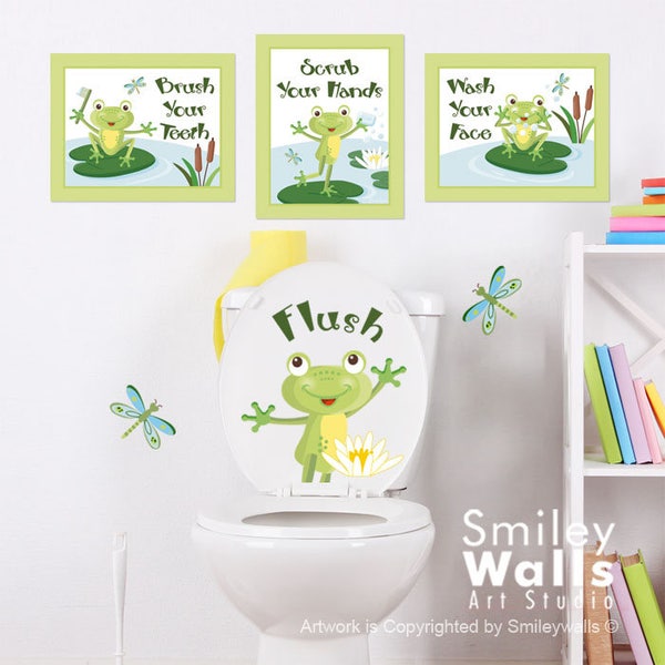 Frog Wall Decal - Etsy