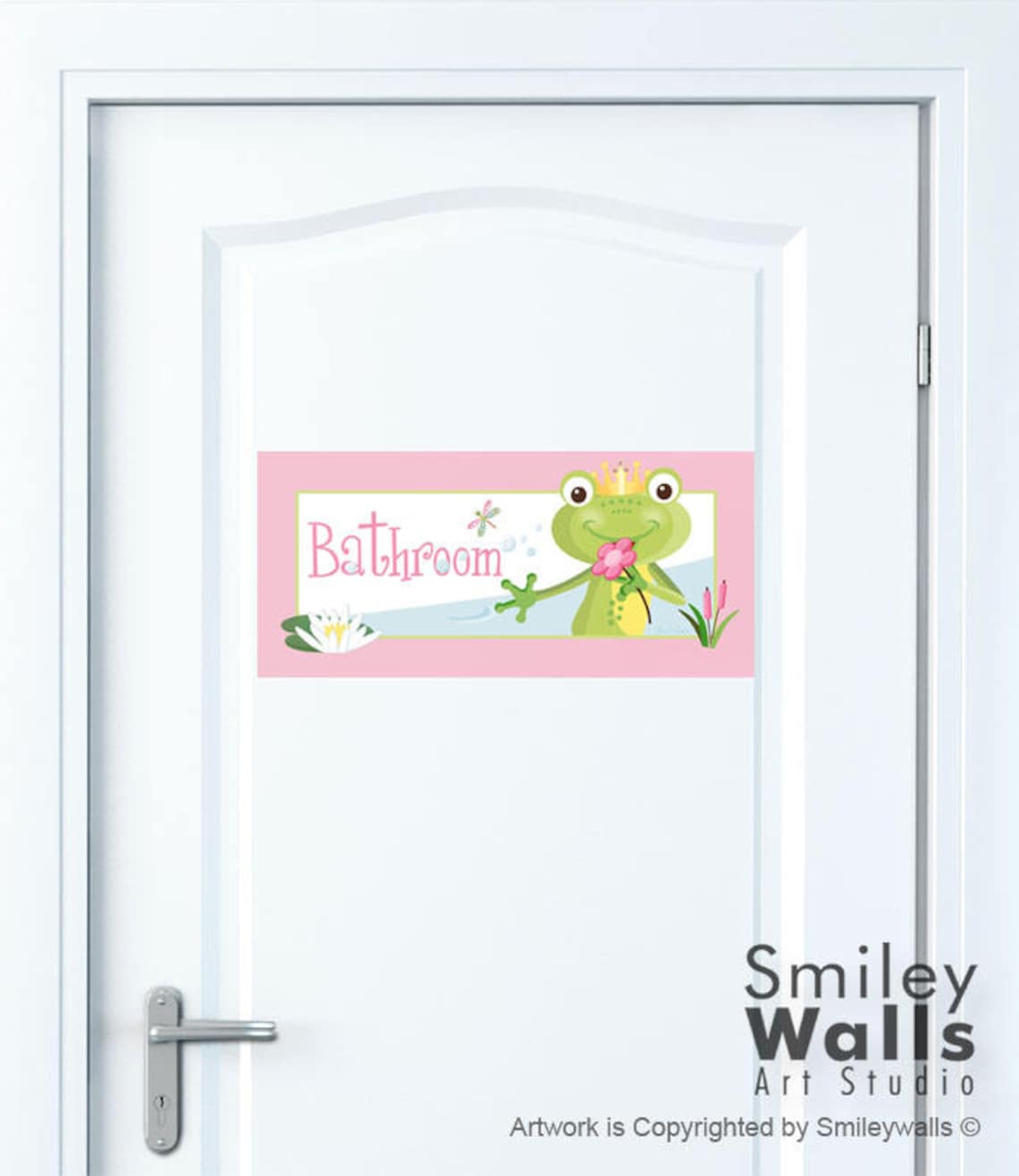 Kids Bathroom Wall Art Girls Bathroom Prints Stickers Frogs | Etsy
