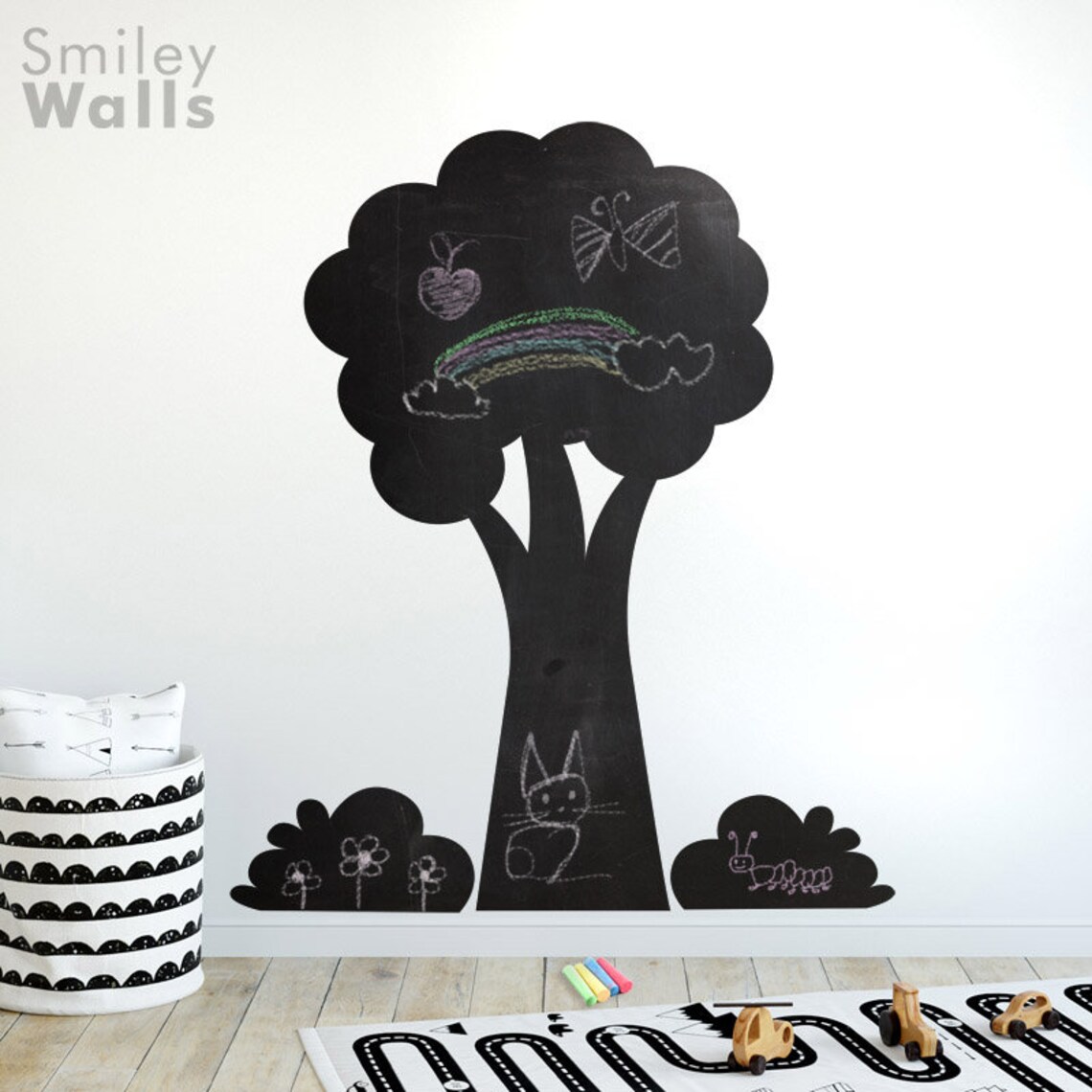 Tree Chalkboard Wall Decal Tree Chalkboard Wall Sticker - Etsy