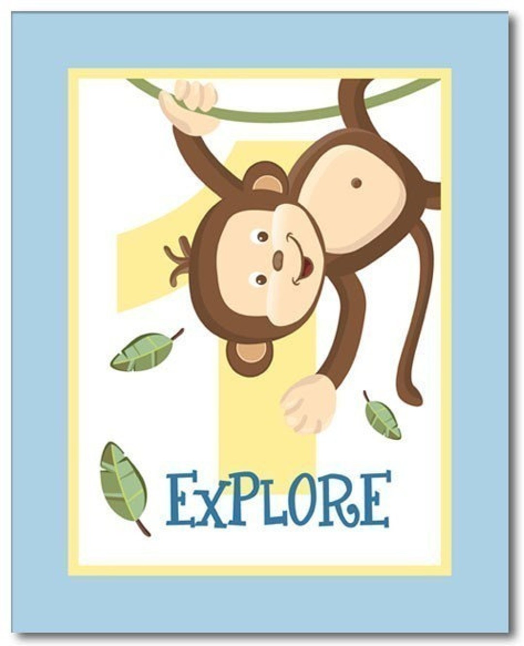 Set of 3 Jungle Monkey Business Decor Wall Art Prints - Etsy