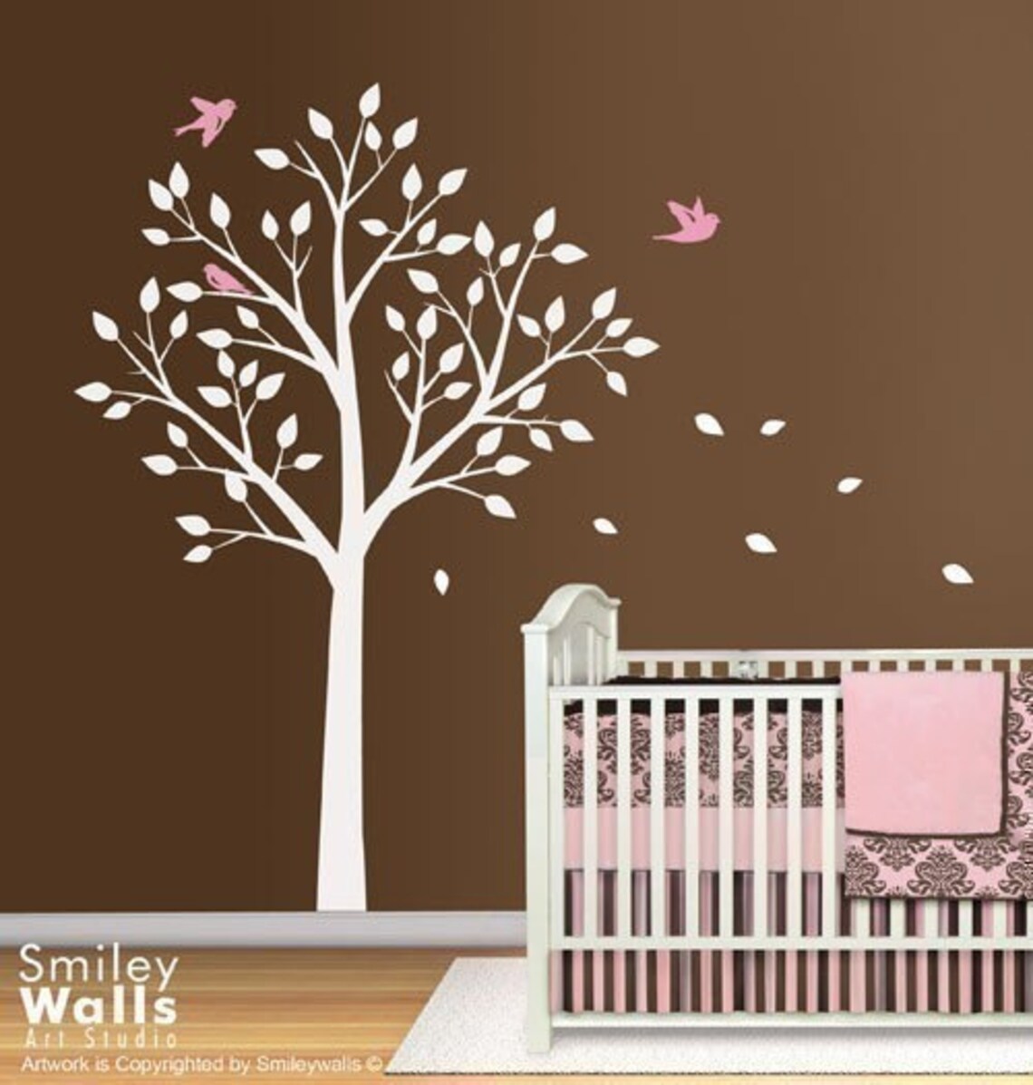Tree Wall Decal Nursery Wall Decal Tree and Birds Wall Decal - Etsy