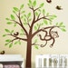 Monkeys Tree Wall Decal Children Nursery Vinyl Wall Decal, Jungle Decal ...