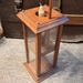 Frontier Reenactment Wood and Glass Candle Holder - Etsy