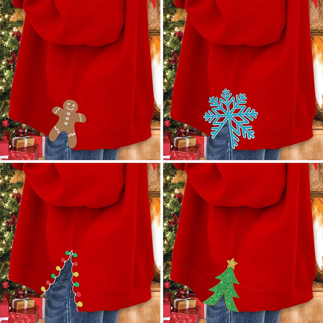 Bundle Christmas Side Bow Sparkle Coquette Side Bow Design, Christmas ...