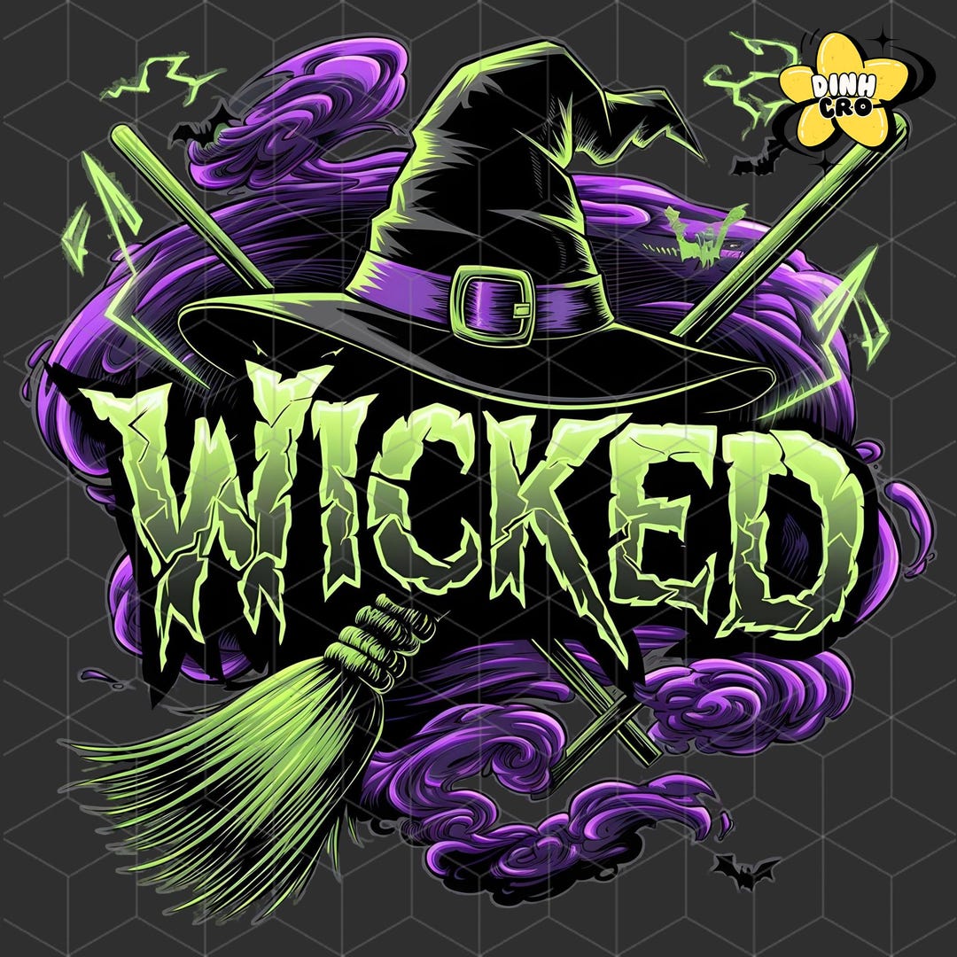 Witch Pink and Green Png, Wicked Change for Good Glitter Png, Wicked ...