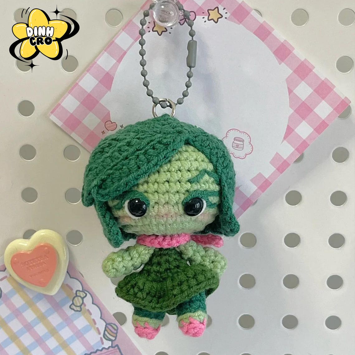Disgust Crochet Pattern Inside Out, Amigurumi Disgust Inside Out ...