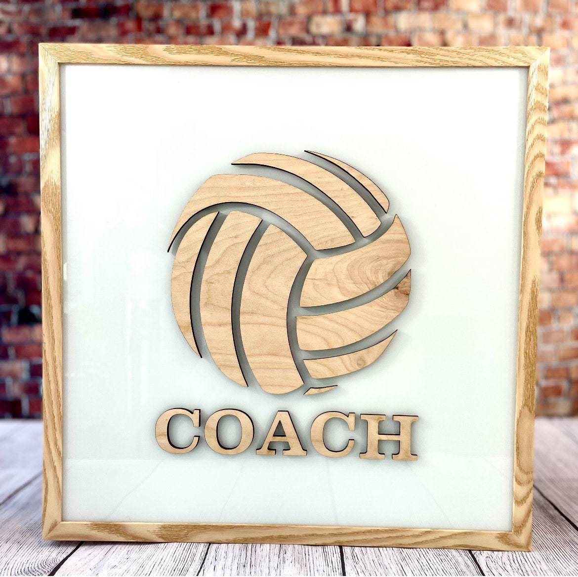 Coach Thank You Gift, Laser Cut Sign, Team Name, High School Trophies ...