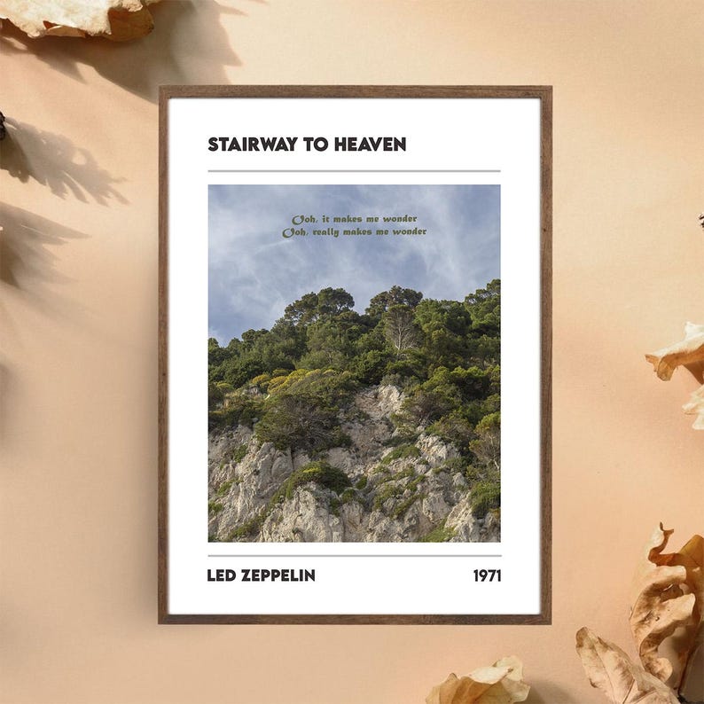Stairway to Heaven, Poster, Led Zeppelin, Songs, Music, Art Print - Etsy
