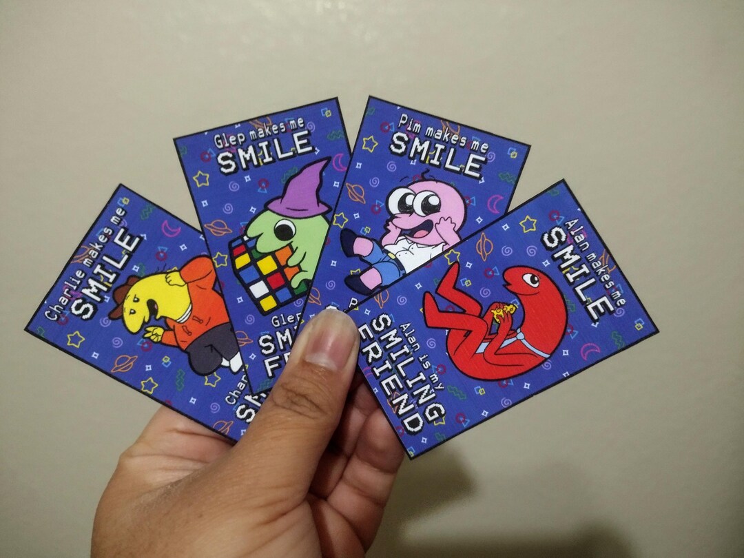 Arcade-themed Smiling Friends Stickers - Etsy