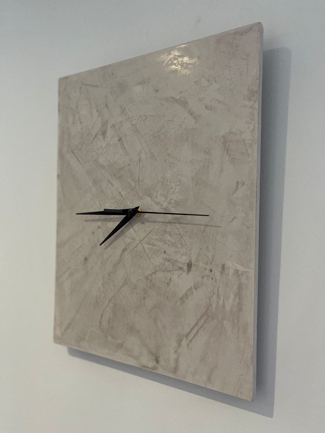 Polished Venetian Plaster Wall Clock - Etsy