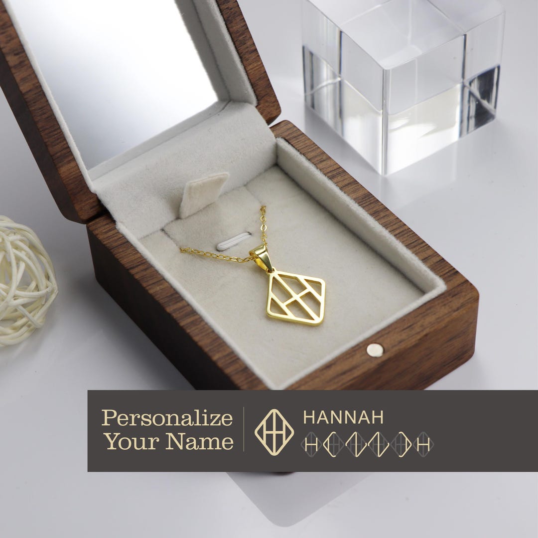 Personalized Name Logo Necklace, Sterling Silver Custom Jewelry - Etsy