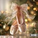 Ballet Shoes Christmas Ornament, Pink Pointe Shoe Acrylic Tree Hanging ...
