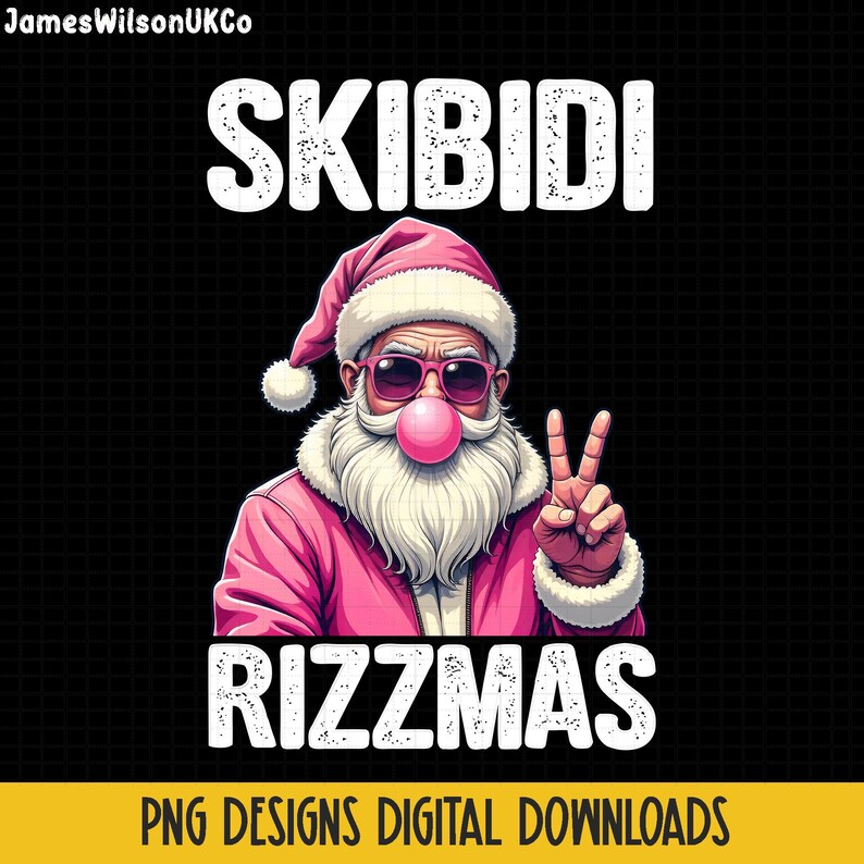 Skibidi Rizzmas PNG, Merry Rizzmas Png, Santa Bruh Christmas PNG, Rizz ...