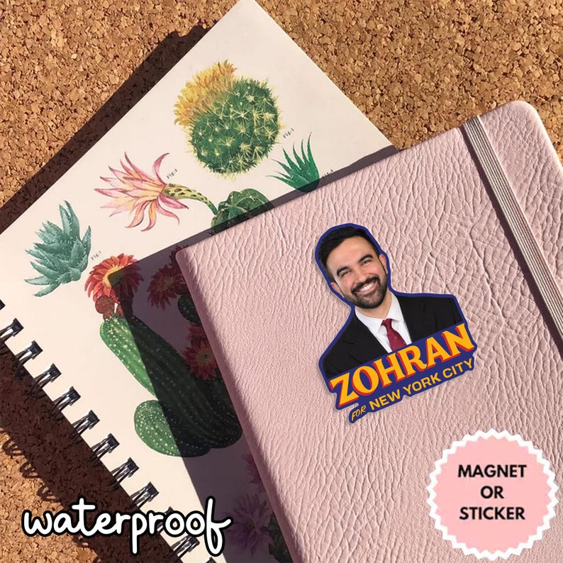Zohran Mamdani NYC Mayor Sticker/car Magnet,2025 Campaign Decal ...