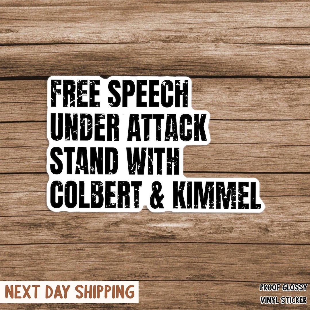 Support Late Night Comedy Sticker/magnet, Freedom of Speech Sticker ...