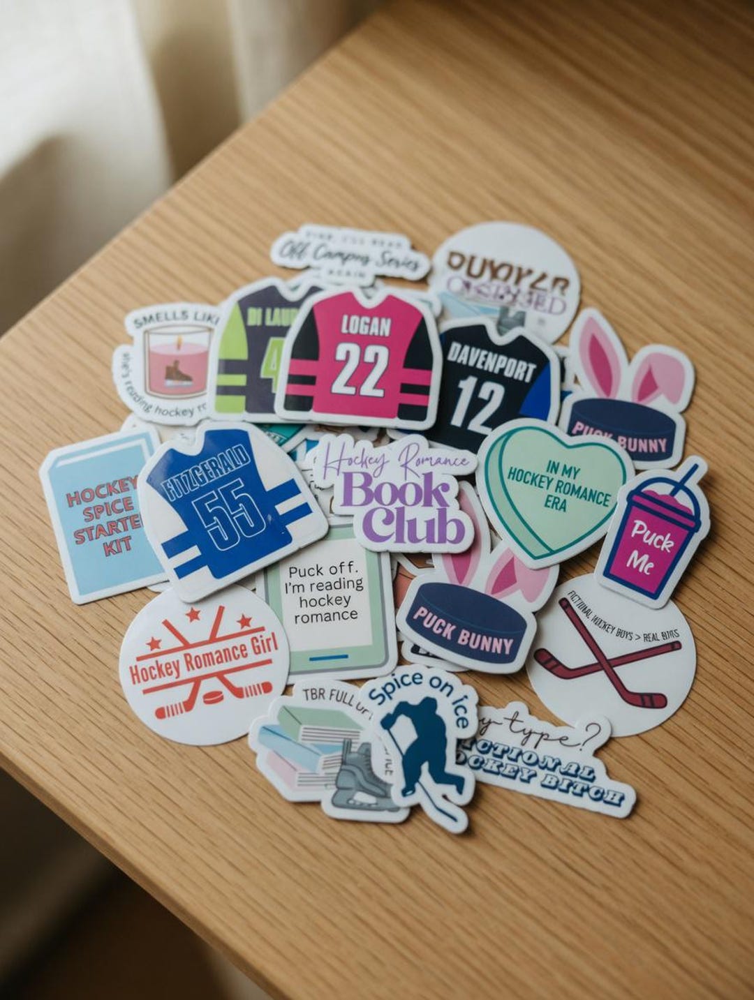 1-200pcs Campus Booktok Sticker | Ice Hockey Romance, Kindle Decals ...