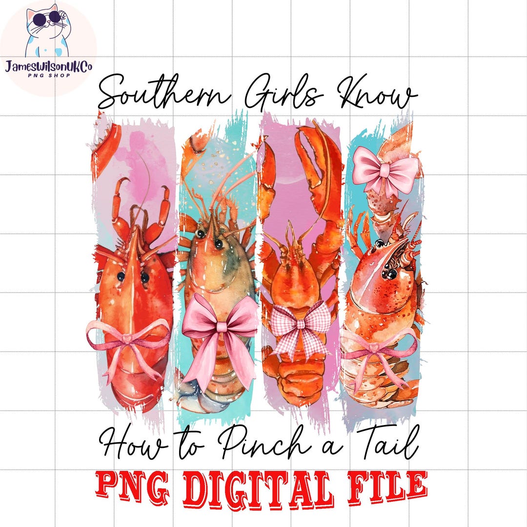 Crawfish Season Preppy PNG, Crawfish Png,crawfish Preppy Png, Preppy ...