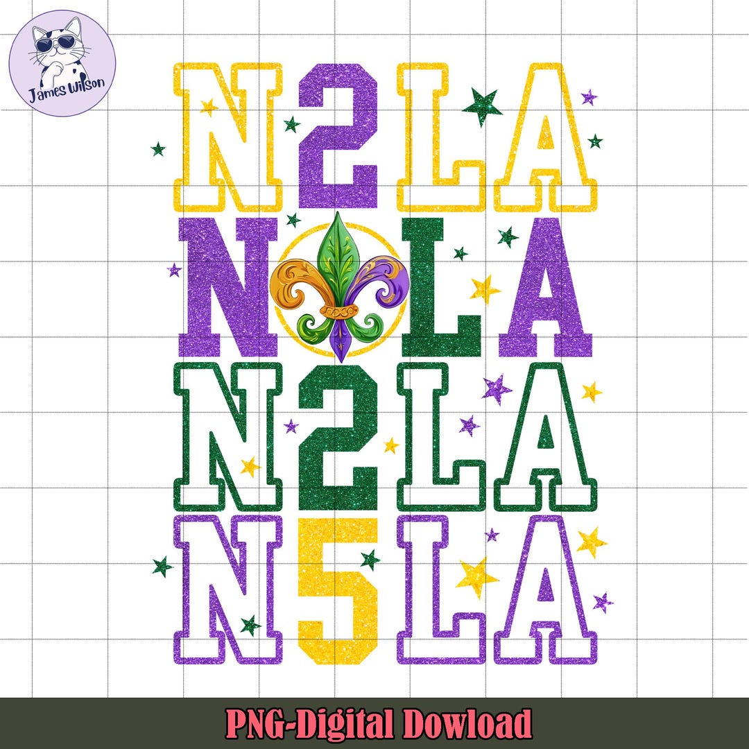 Nola Strong Png, New Orleans Mardi Gras Png, Louisiana Shirt Png, Fluer ...
