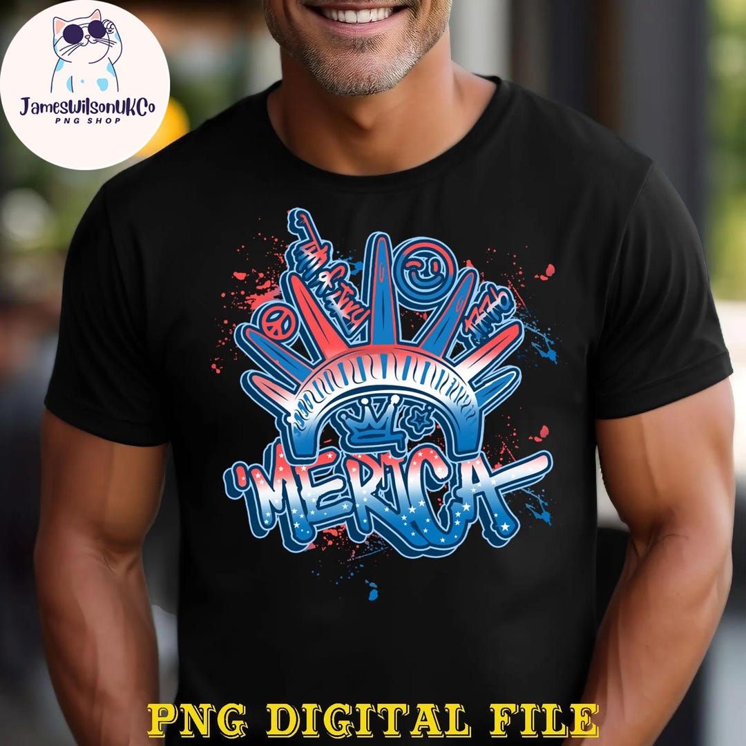 America 4th of July Grafity PNG, USA Png, America 4th July Png Design ...
