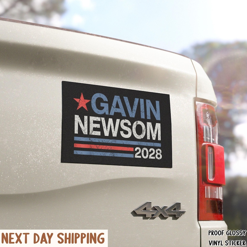 Gavin Newsom for President Car Sticker - Etsy