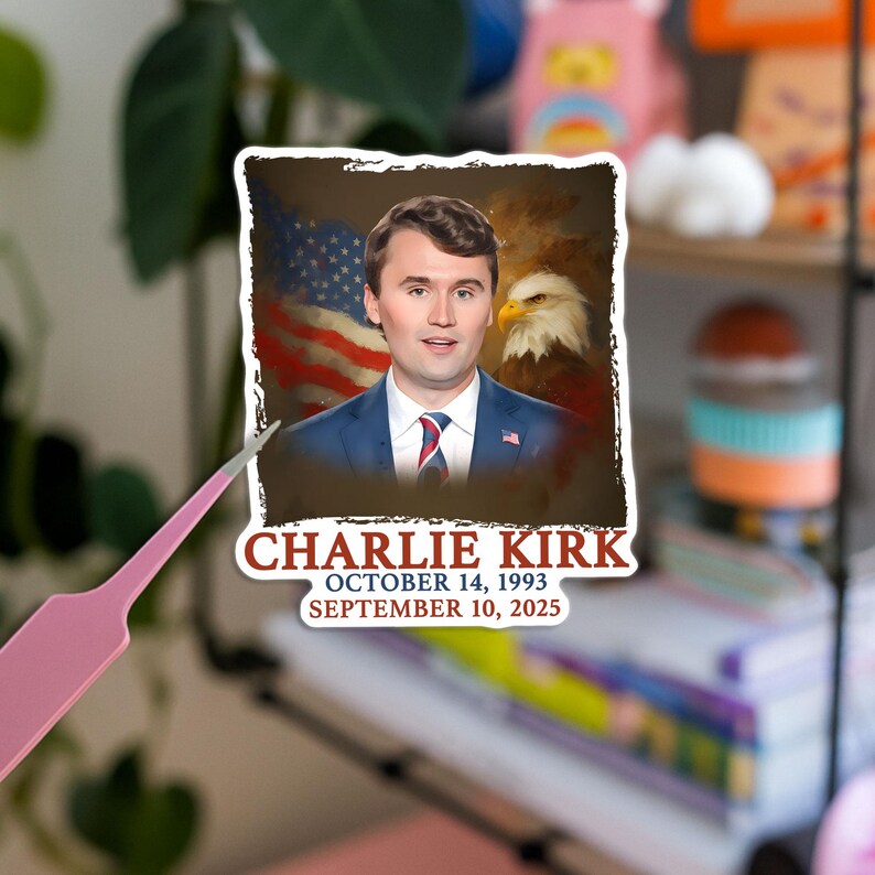 Charlie Kirk RIP Sticker, Rest in Peace Charlie Kirk Sticker, It's All ...