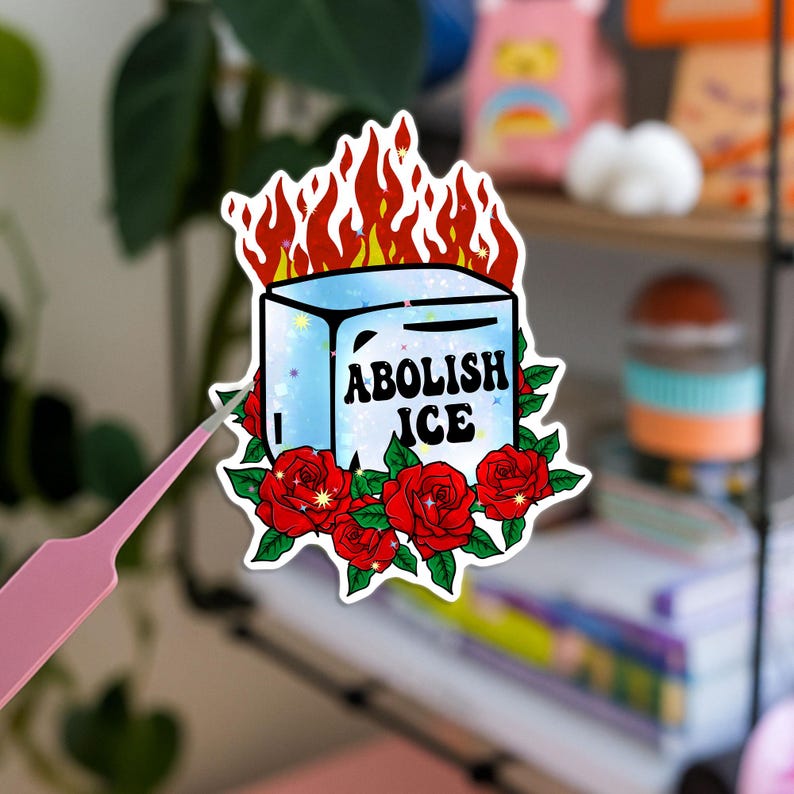 Abolish ICE Sticker, No One is Illegal Decal, Human Rights Activist ...