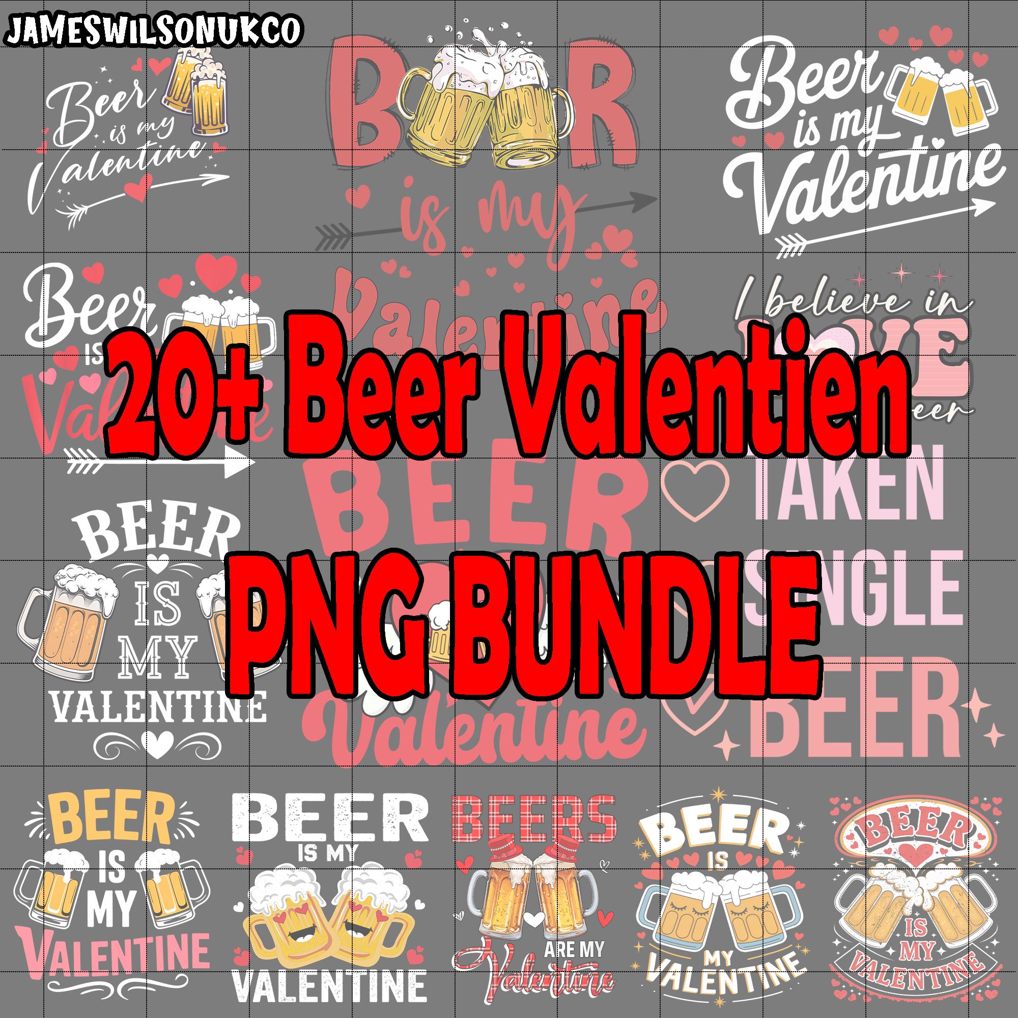 20+valentine Beers PNG Bundle, Drinking Valentine's Png, Beer is My ...
