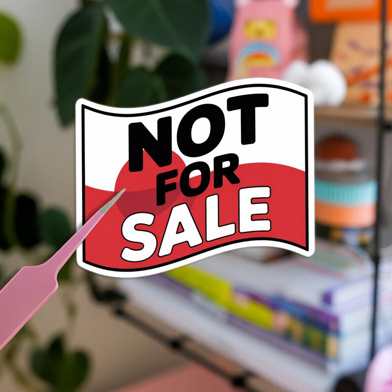 Sticker Le Groenland n'est pas à vendre, Sticker iceberg arctique ...