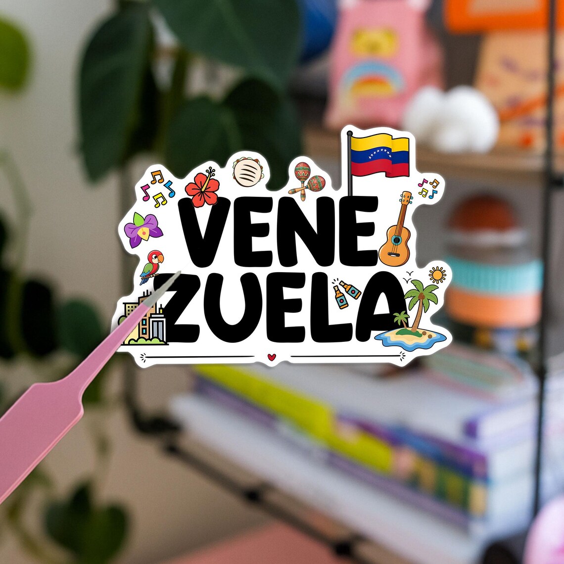 Venezuela Libre Sticker, Venezuelan Flag Map Vinyl Decal, Venezuela ...
