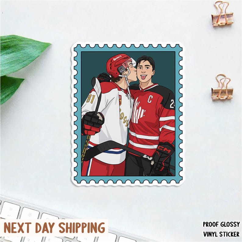 Hollander & Rosanov Sticker Heated Rivalry, Team Hollanov, LGBT Hockey ...