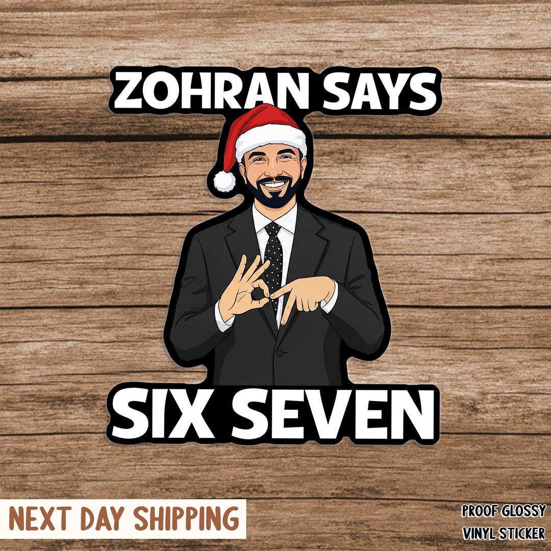 Zohran Mamdani NYC Mayor Christmas Sticker/car Magnet,2025 Campaign ...