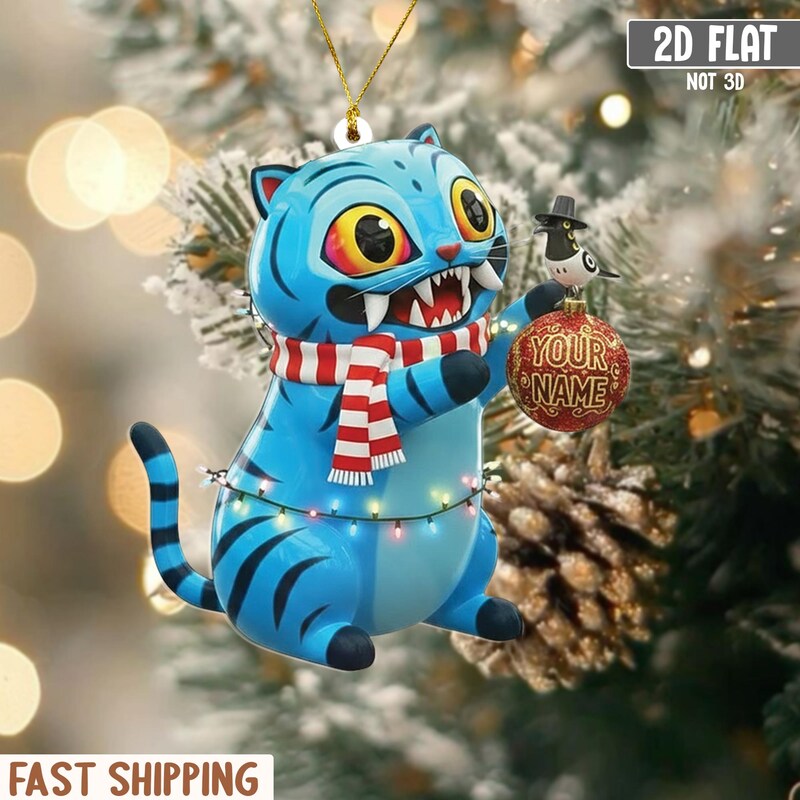 Derpy Tiger Christmas Tree - Etsy