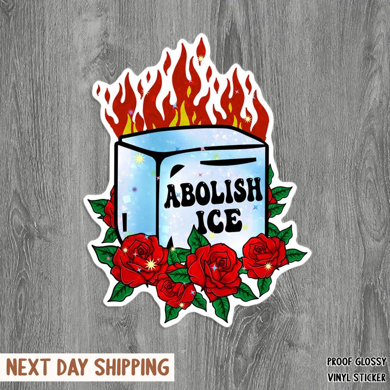 Abolish ICE Sticker, No One is Illegal Decal, Human Rights Activist ...