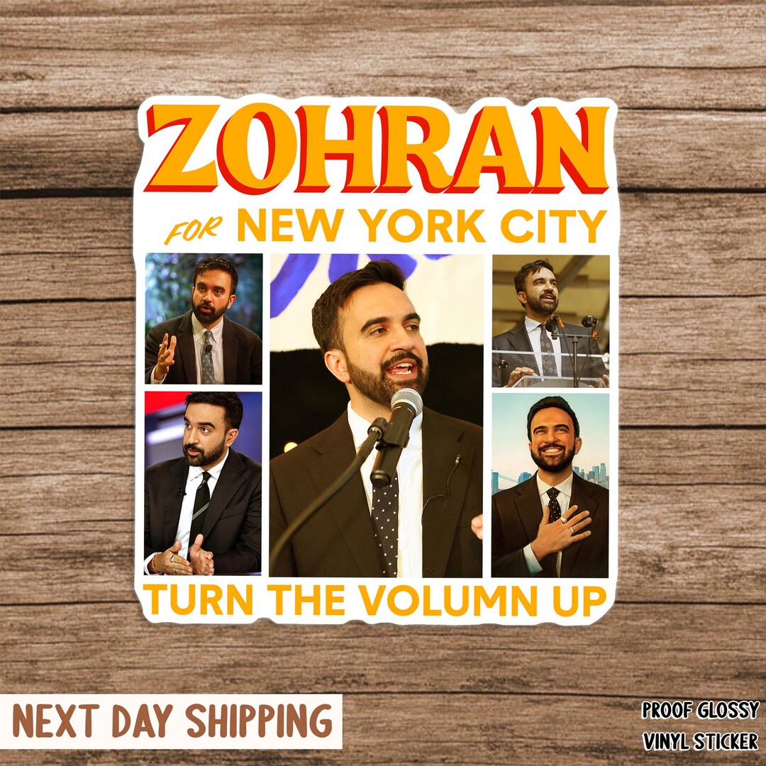 Zohran Mamdani NYC Mayor Sticker/car Magnet,2025 Campaign Decal ...