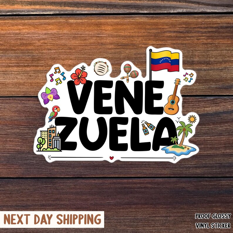 Venezuela Libre Sticker, Venezuelan Flag Map Vinyl Decal, Venezuela ...