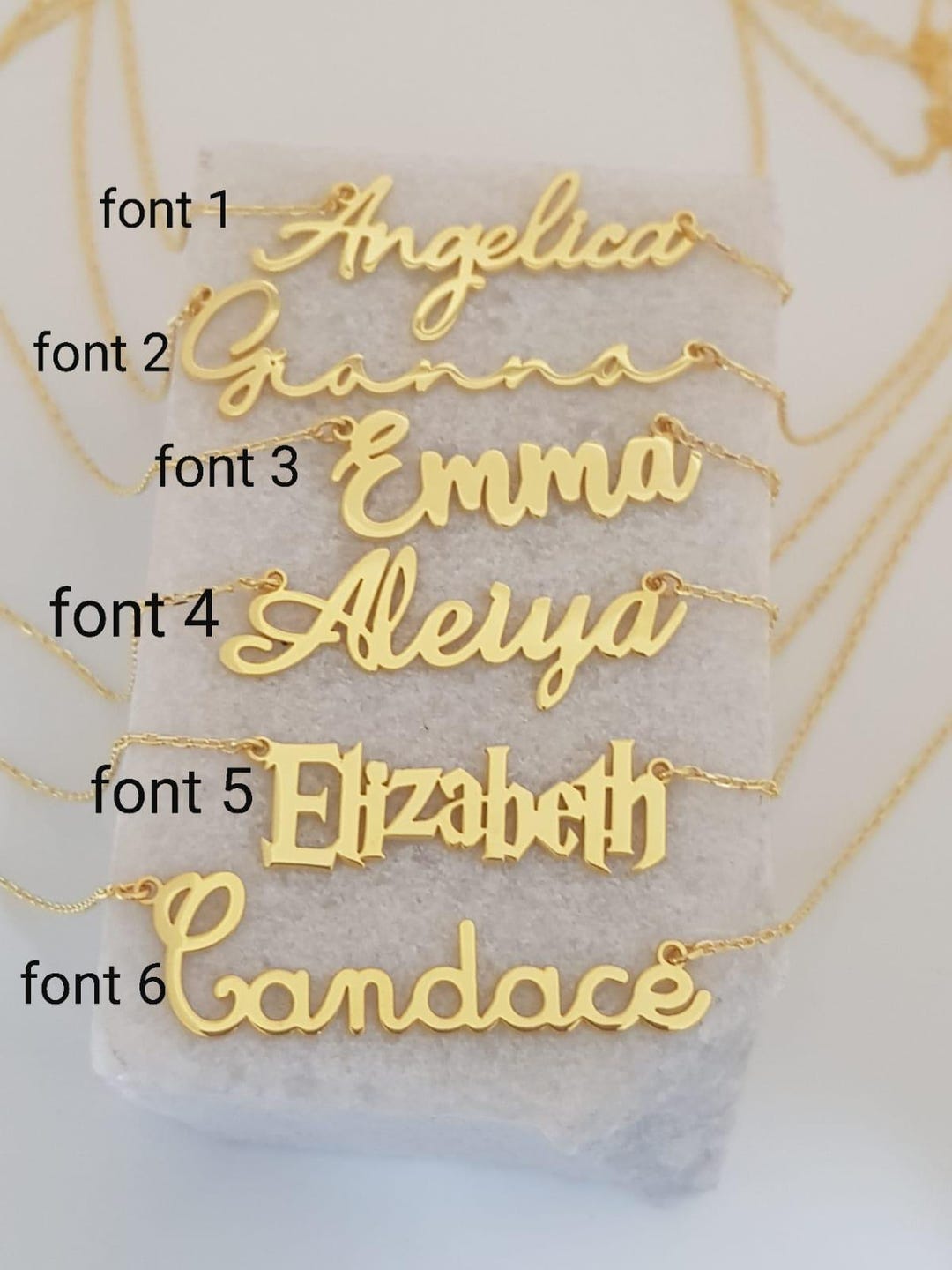 Custom Nameplate Necklace, Handmade Personalized Jewelry Gift - Etsy