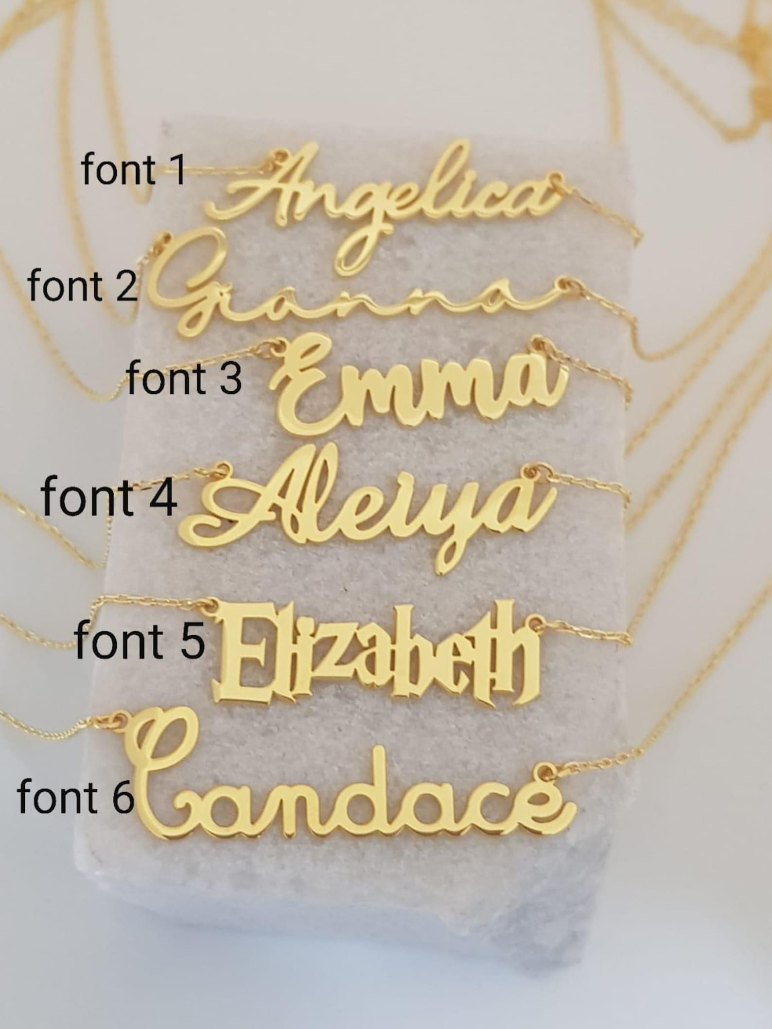 Custom Nameplate Necklace, Handmade Personalized Jewelry Gift - Etsy
