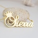 Custom Crown Name Necklace, Handmade Jewelry, Personalized Gift - Etsy