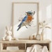 Kids Bird Watercolor Wall Art Forest Prints Floral Fall Autumn Artwork ...