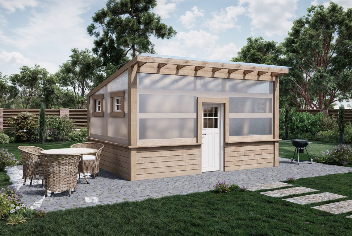 Greenhouse Plans 12x16 DIY Building Guide, Simple Modular Design for ...