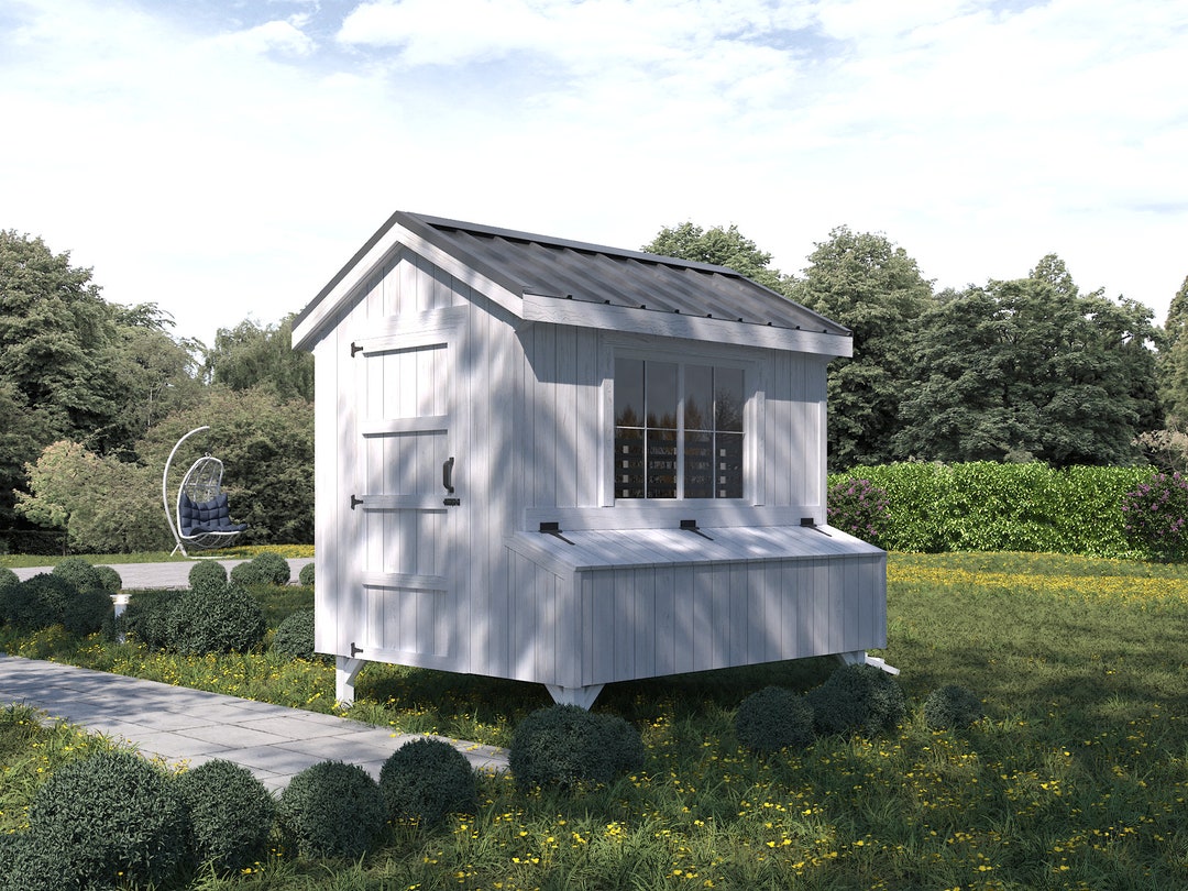Chicken Coop Plans 5x6 - Etsy