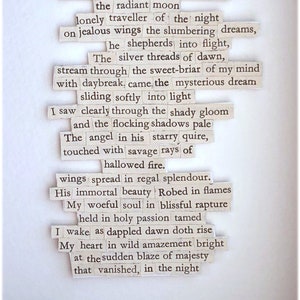 The Angel, Found Poem, Cut and Paste, Original Conceptual Art, Art on ...