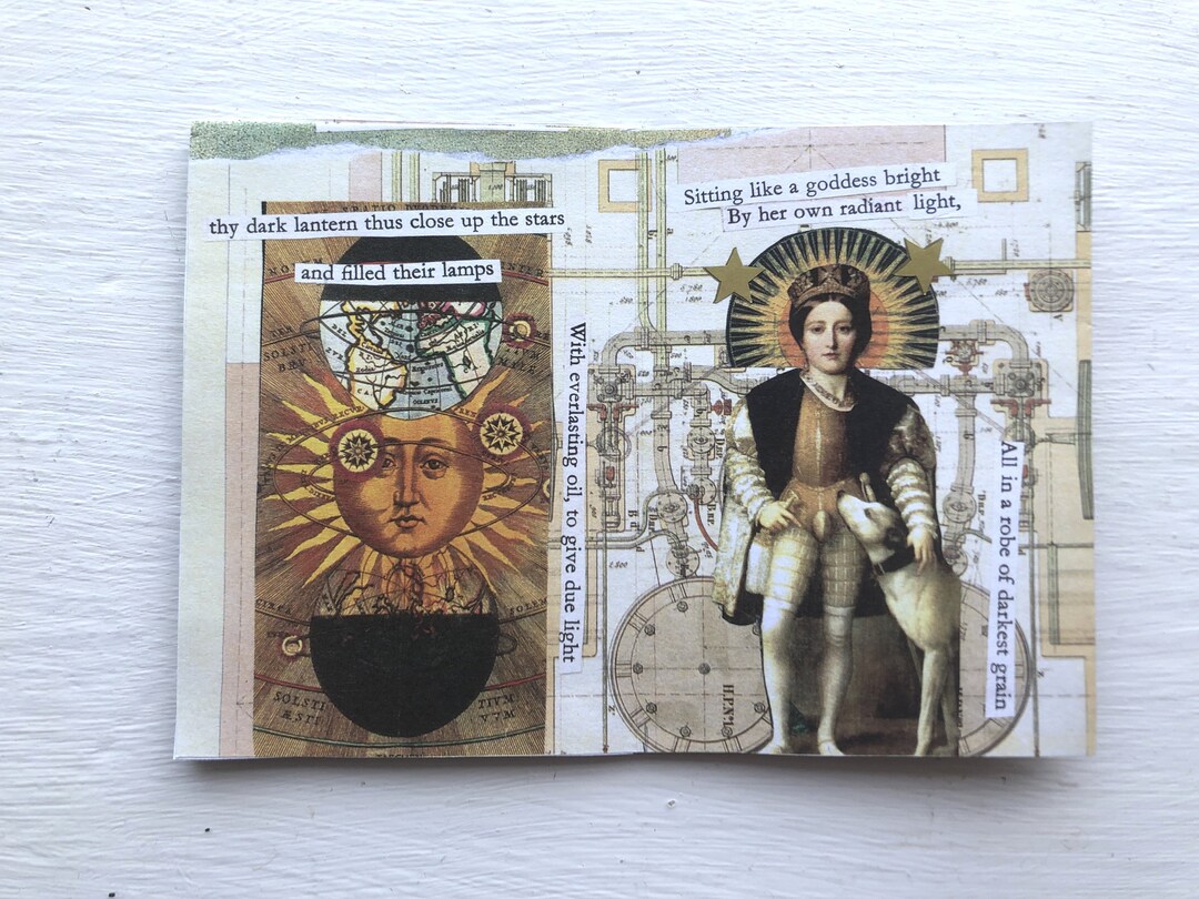 14 Page Collage Zine - Divine - Printed and Hand Finished - Etsy