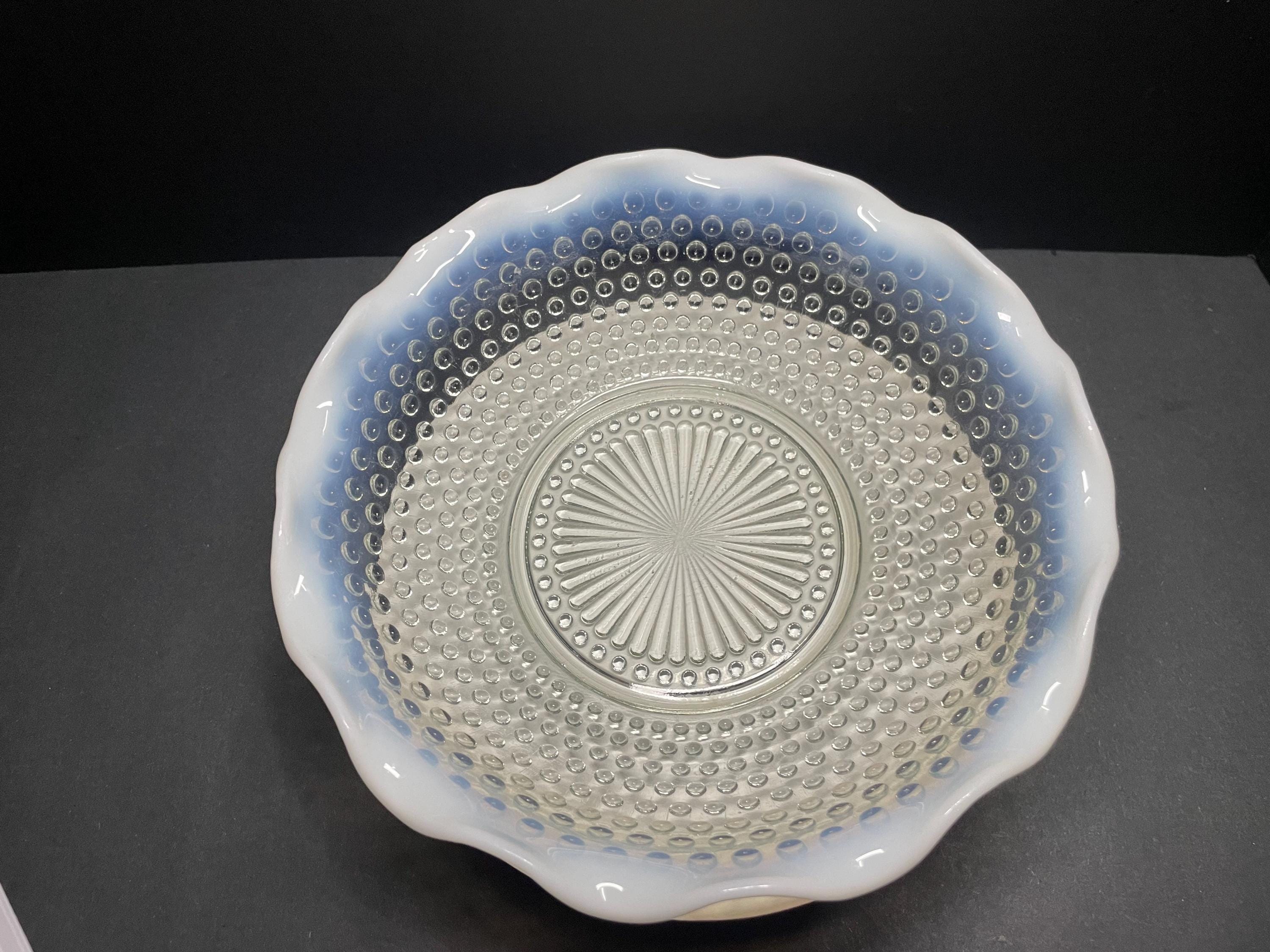 Vintage Moonstone Hobnail Bowl: Anchor Hocking Opalescent Glass ...