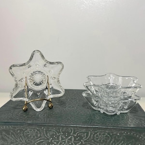 Anchor Hocking Star Glass Candleholders - Etsy